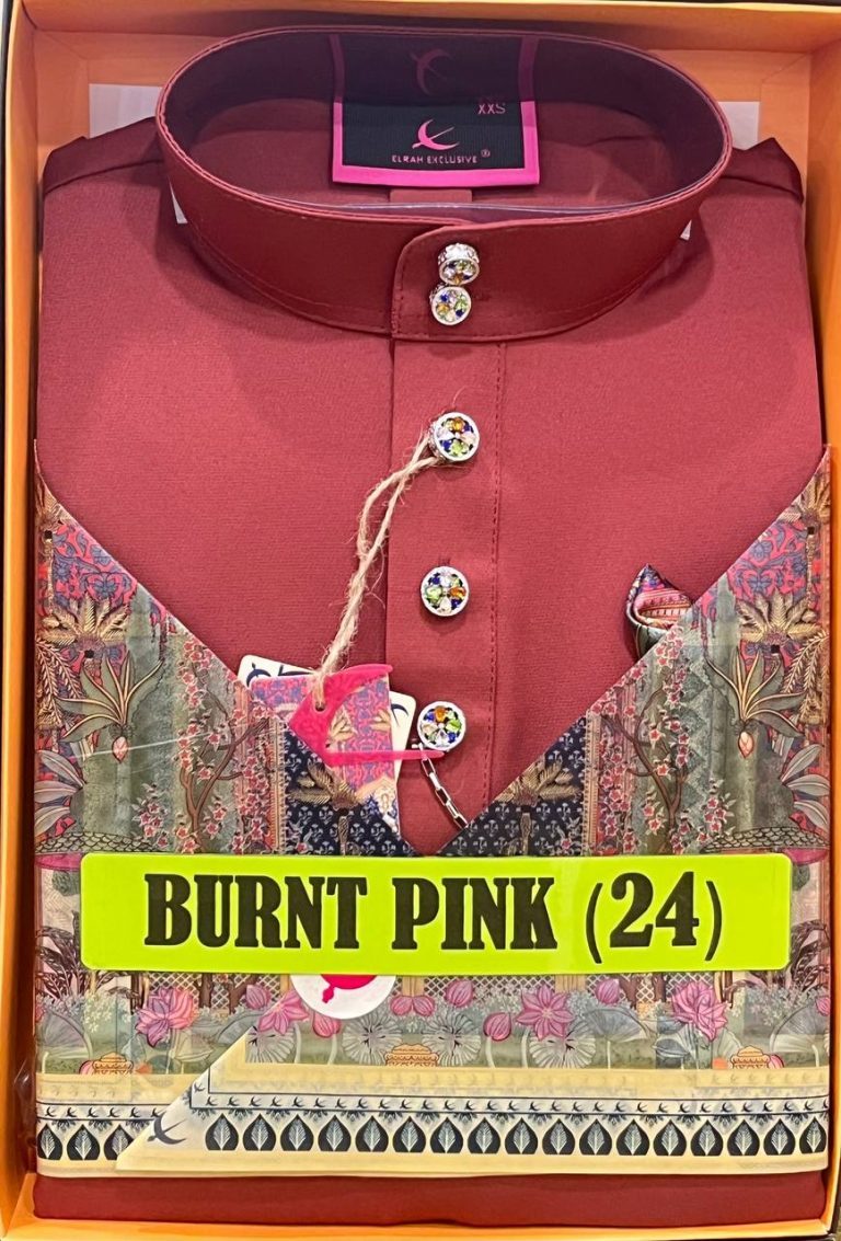 BAJU MELAYU SENNA BURNT PINK – Elrah Exclusive